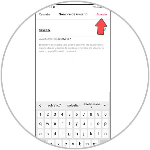 Cómo cambiar nombre de usuario en TikTok - Solvetic