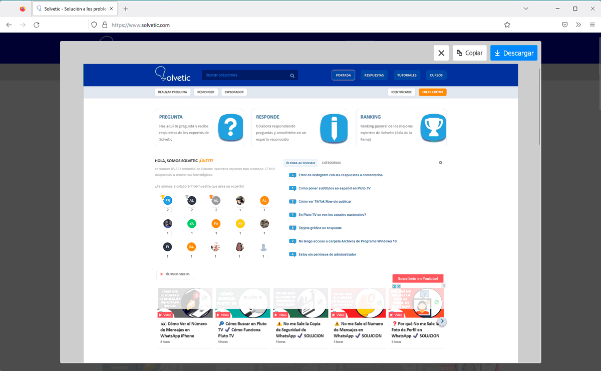 Captura de Pantalla con Desplazamiento PC Windows ️ - Solvetic