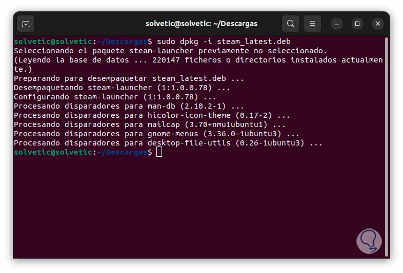 Instalar .DEB Linux - Solvetic