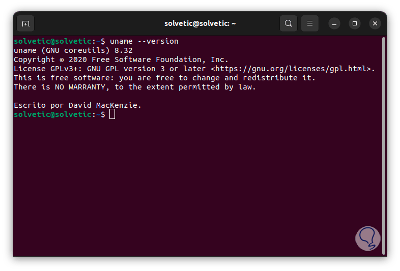COMANDO UNAME LINUX | Para qué es | Ejemplo - Solvetic