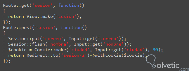 Manejo de sesiones en Laravel - Solvetic