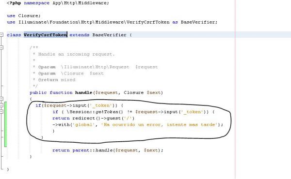 tokenmismatchexception en laravel 5 - Solvetic