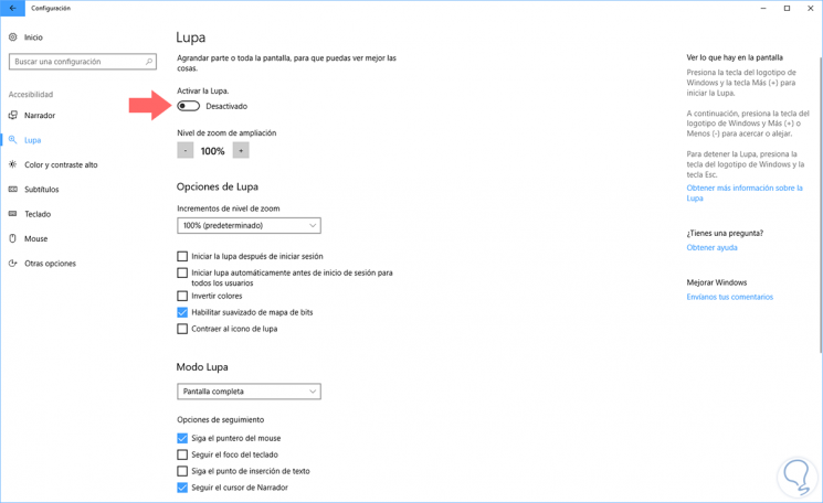 Cómo abrir y usar lupa Windows 10, 8, 7 - Solvetic
