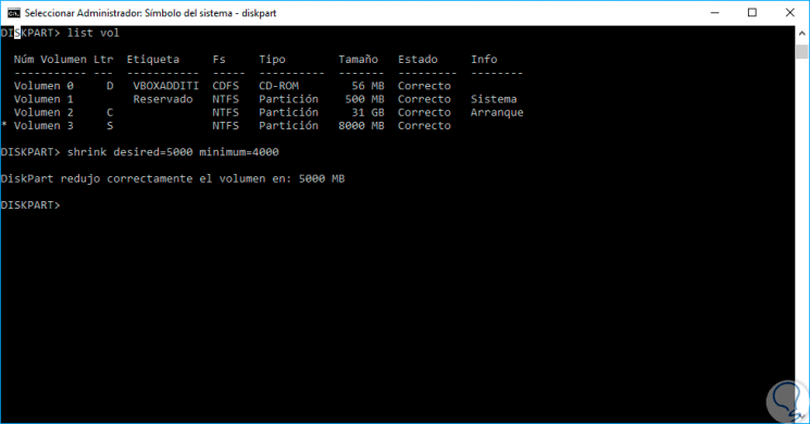 Cómo administrar disco duro por comandos Windows 10, 8, 7 - Solvetic