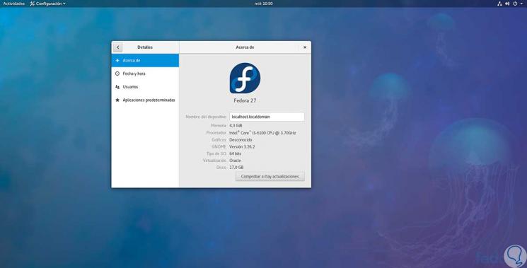 Cómo actualizar Fedora 26 a Fedora 27 - Solvetic