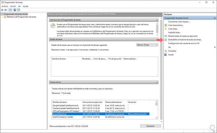 Cómo ver tareas programadas Windows 10 - Solvetic