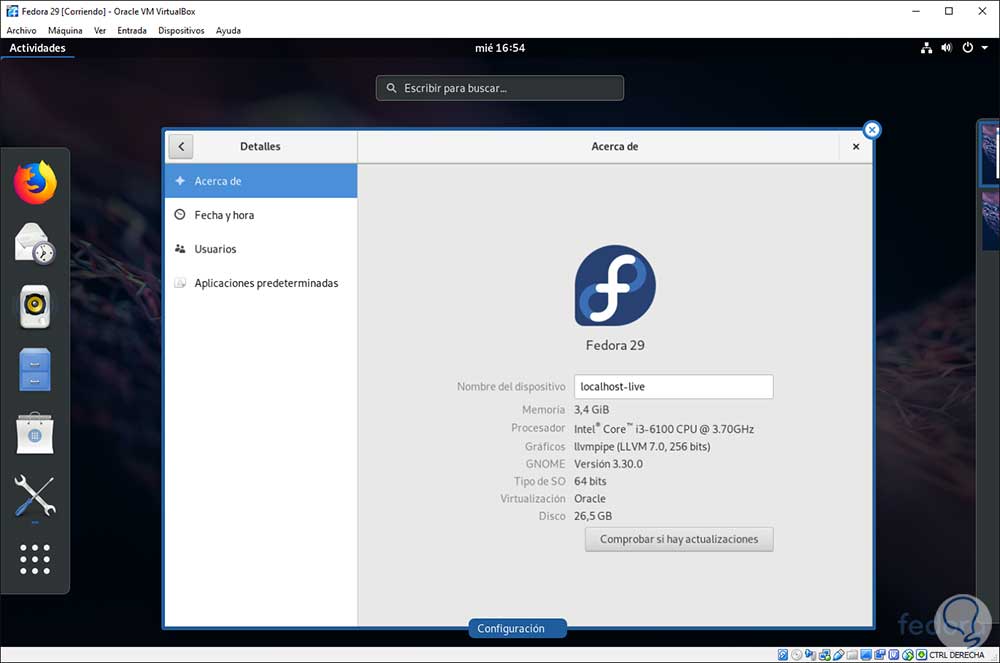 Cómo instalar Fedora 29 en VirtualBox - Solvetic