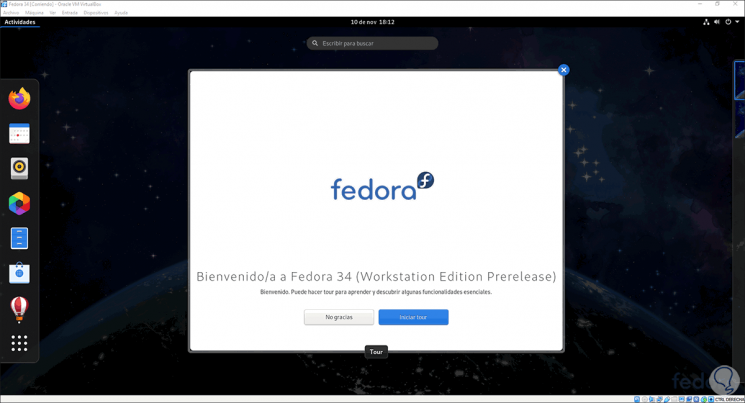 Cómo instalar Fedora 34 en VirtualBox - Solvetic
