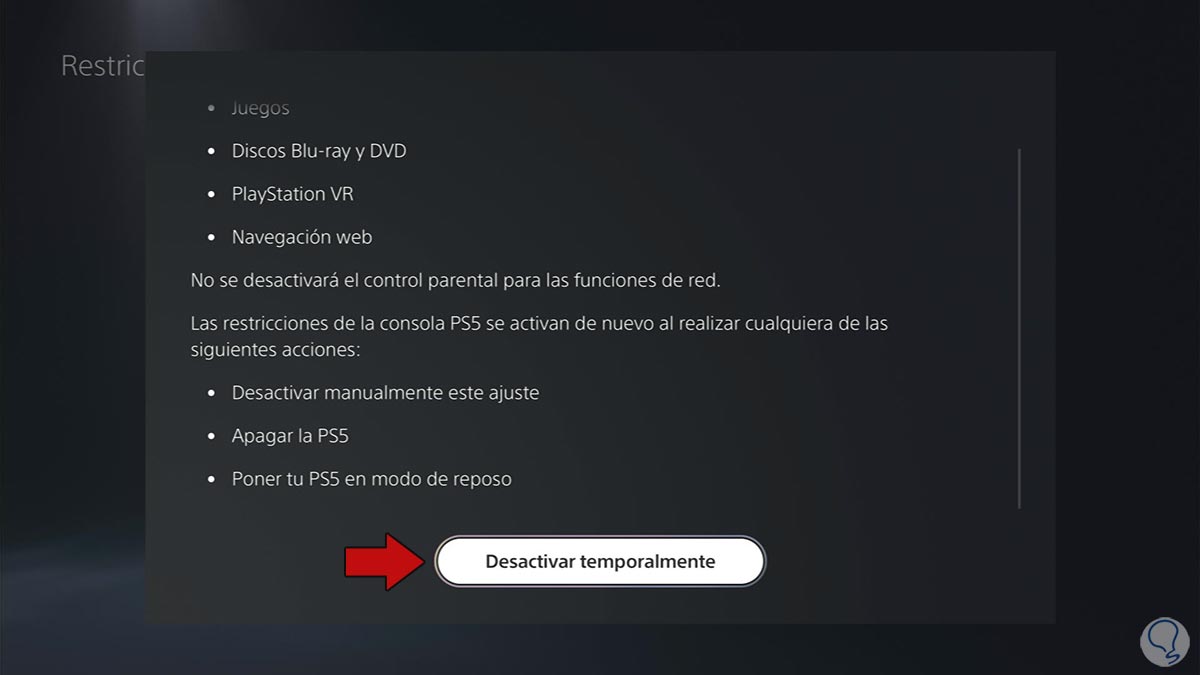 C mo Activar O Desactivar Control Parental PS5 Solvetic C mo Activar O Desactivar Control Parental PS5 Solvetic