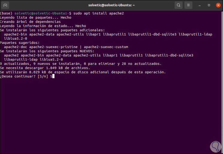 Cómo instalar Apache en Ubuntu 21.04 | Hirsute Hippo - Solvetic
