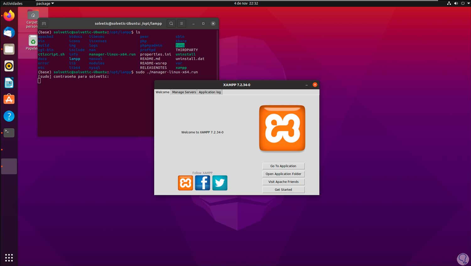 Cómo instalar XAMPP en Ubuntu 21.04 | Hirsute Hippo - Solvetic