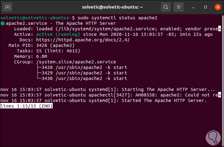 Instalar Apache en Ubuntu 21.04 - Solvetic