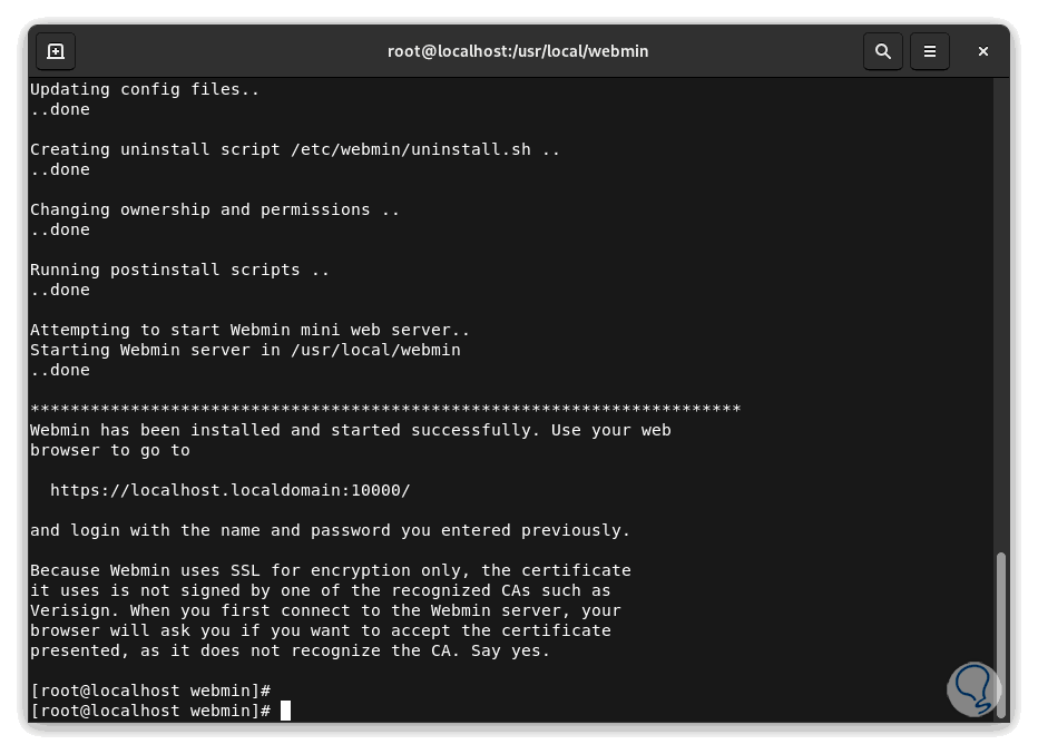 Cómo instalar Webmin en Centos 9 Stream ️ - Solvetic