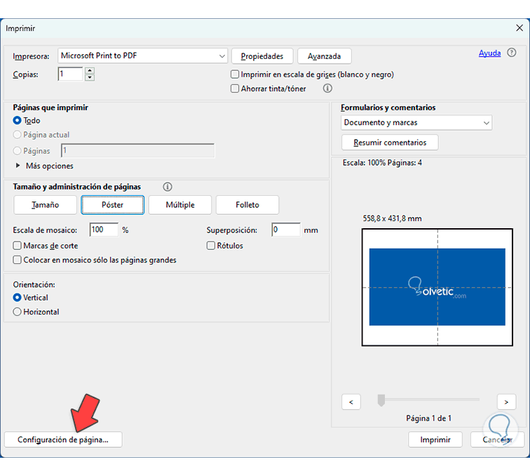 IMPRIMIR UNA IMAGEN en VARIAS HOJAS PDF ️ - Solvetic