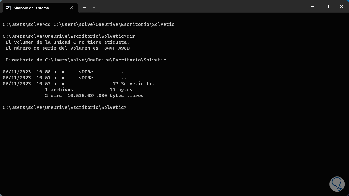 Ver, buscar y abrir Archivos CMD Windows ️ - Solvetic