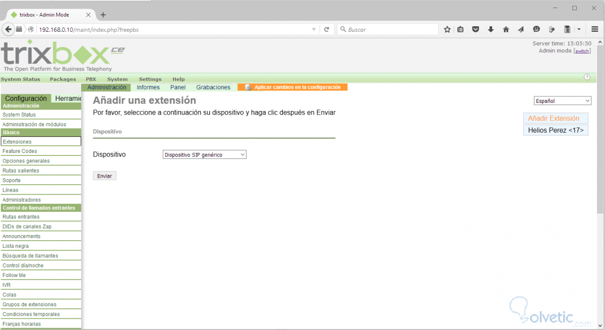 Implementacion de un Servidor VoIP en Linux con TrixBox - Solvetic - Página 3