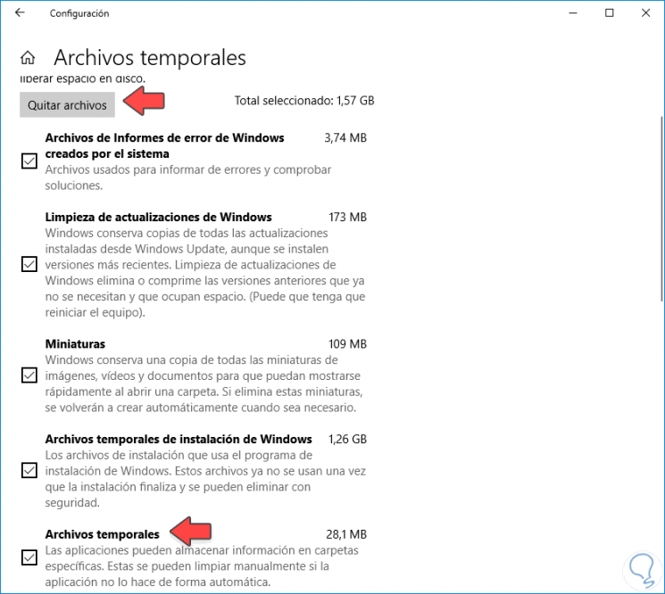 Cómo borrar archivos temporales en Windows 10 - Solvetic