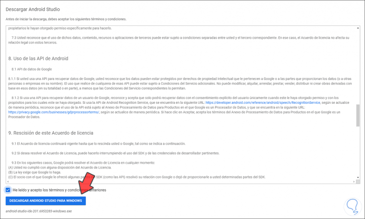 Instalar Android Studio 4 Windows 10 con JAVA 15 - Solvetic