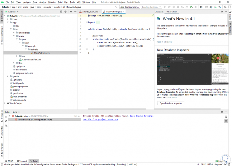 Instalar Android Studio 4 Windows 10 con JAVA 15 - Solvetic