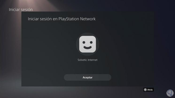 Cómo iniciar sesión en PlayStation Network PS5 - Solvetic