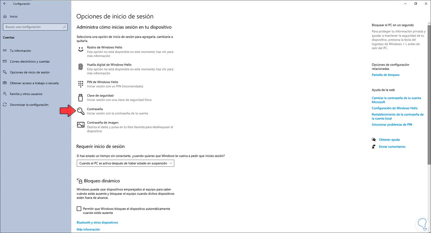 Cambiar contraseña Windows 10 2021 | CMD y Menú - Solvetic