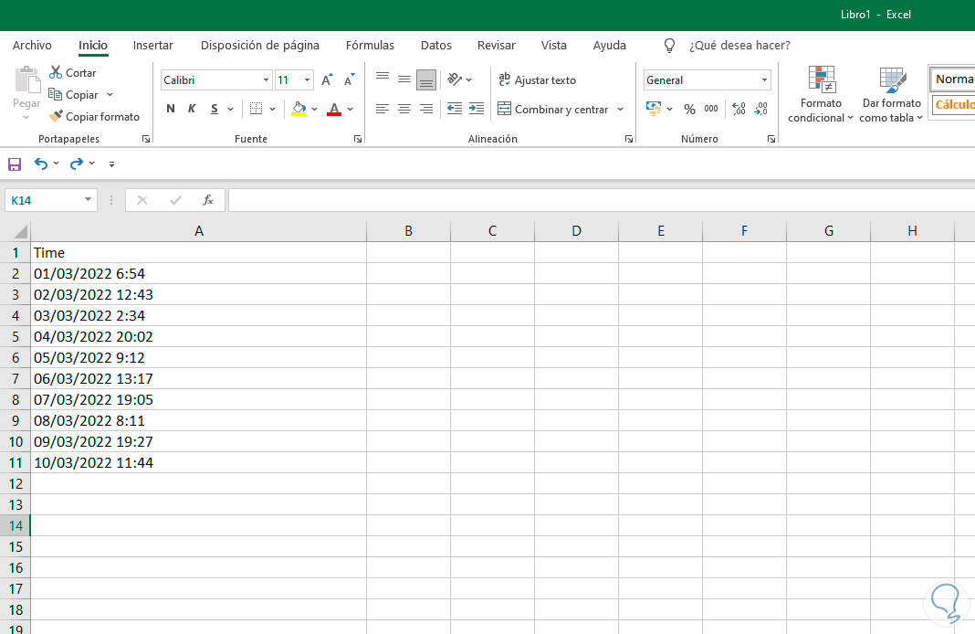 Quitar Hora De Fecha Excel ️ Solvetic
