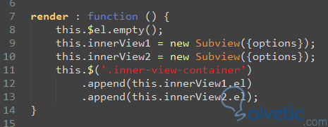 Backbone.js - Vistas Anidadas - Solvetic